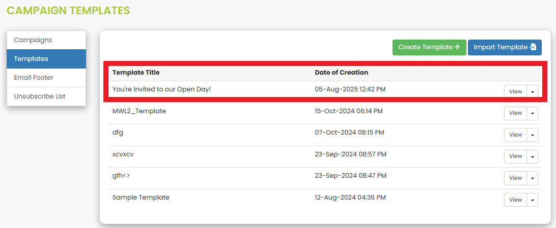 How to Create a New Campaign Template with Attachments – Help Centre
